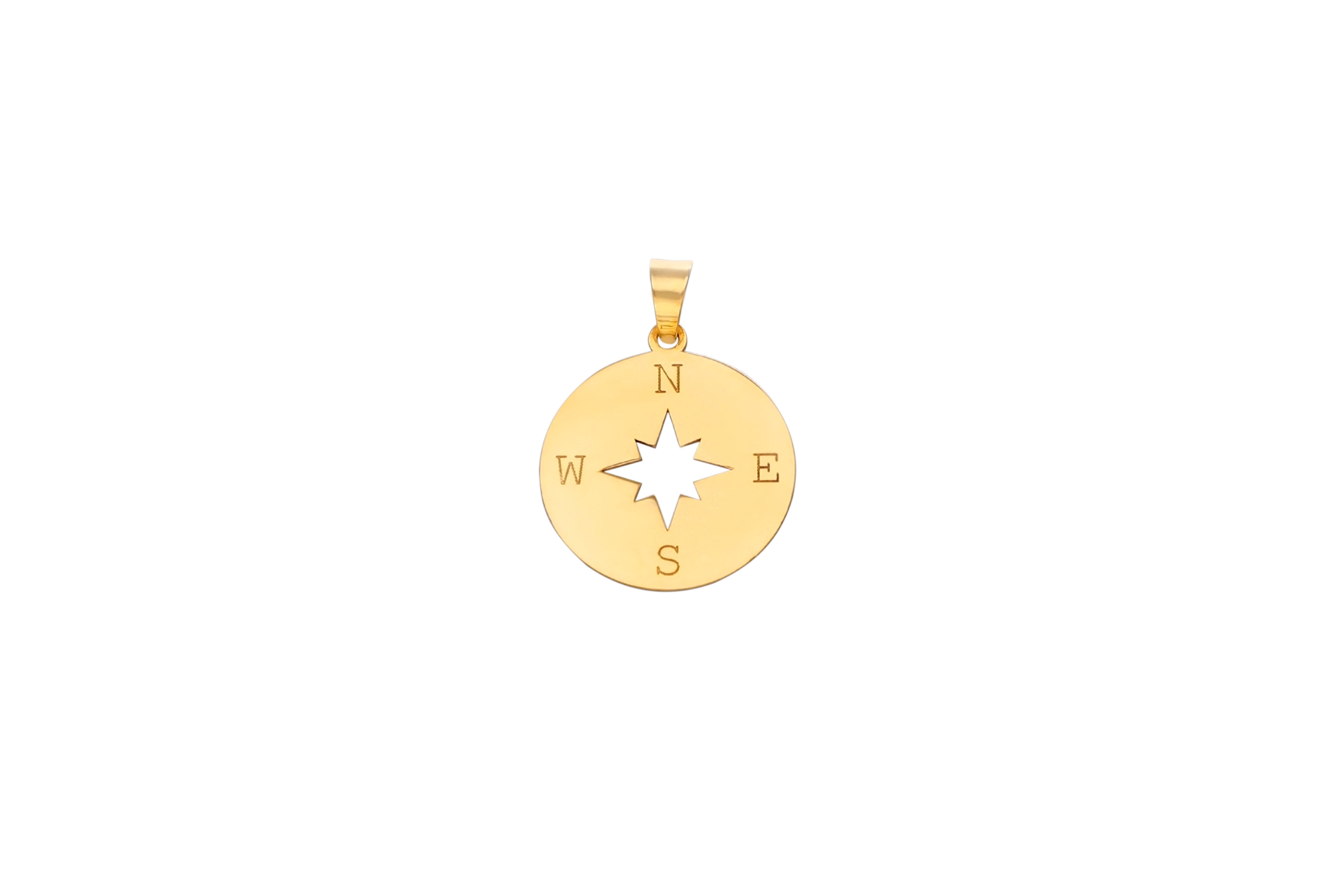 10K Gold Compass Charm - Kyper & Co.